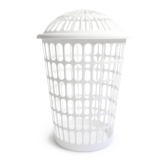 CANASTO CALADO PARA ROPA ALTO CON TAPA - Desesplast